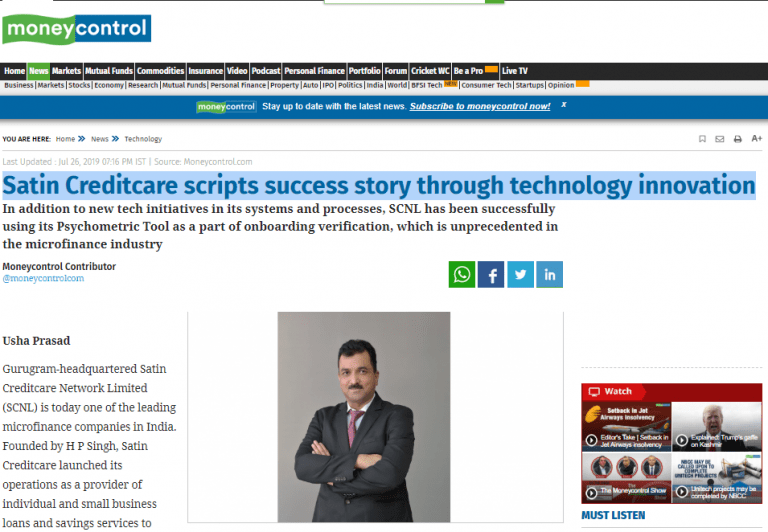 News & Media - Satin Creditcare Network Limited.
