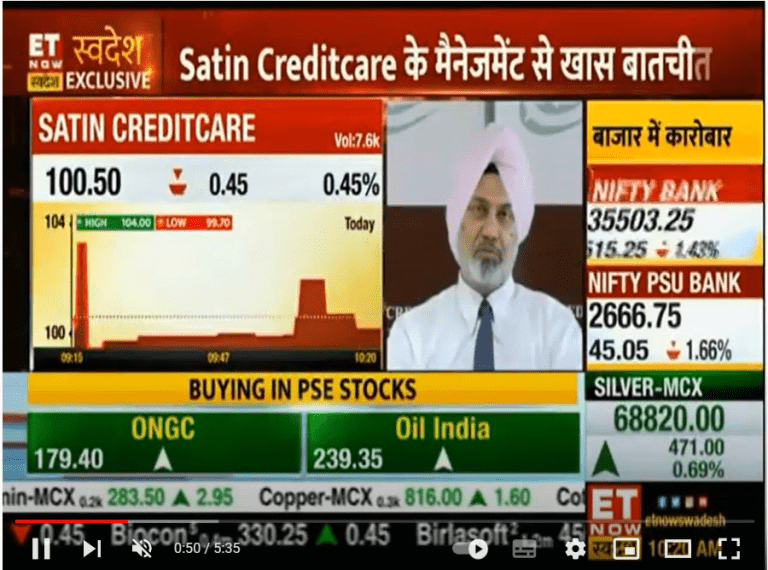 News & Media - Satin Creditcare Network Limited.
